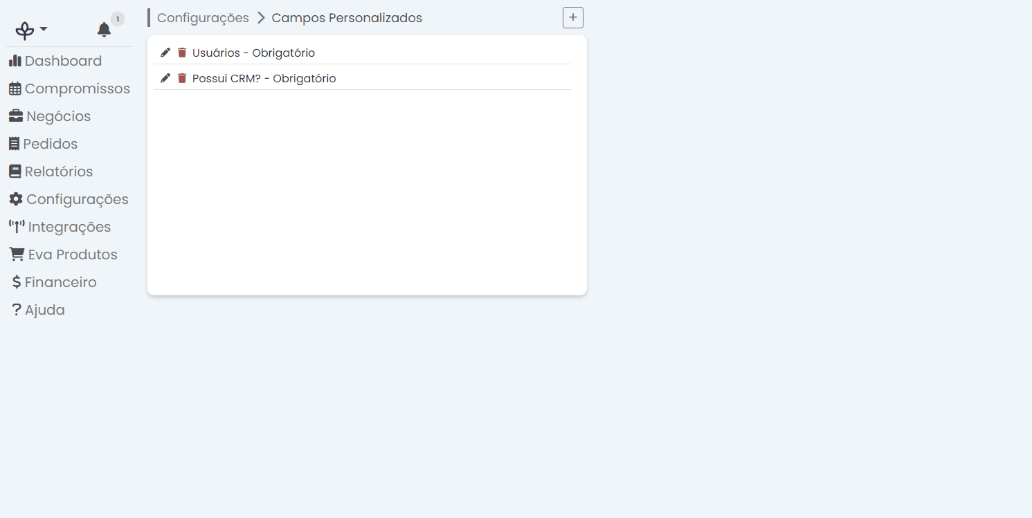 Como Configurar Campos Personalizados no Eva CRM | Eva